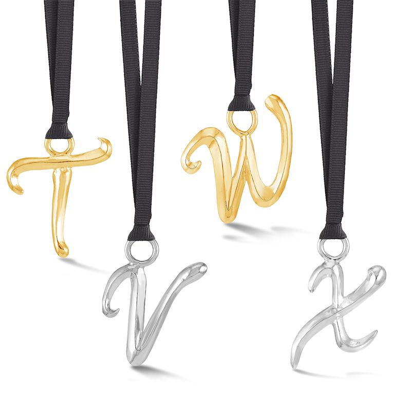 Alphabet Tree Decorations V Silver | Dower & Hall | Wolf & Badger