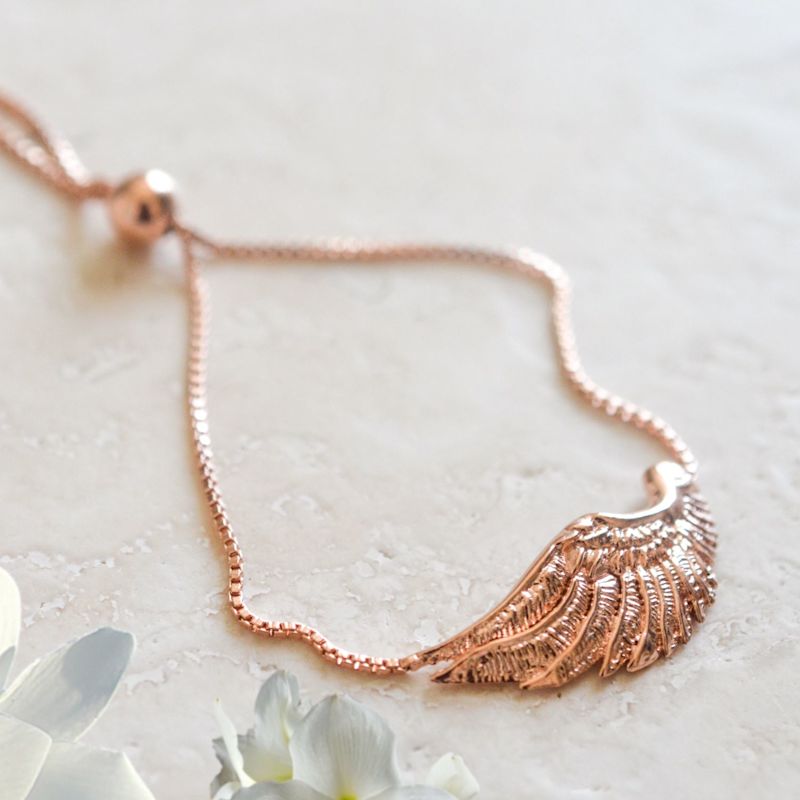 Angel Wing Bolo Friendship Bracelet, Gold Over Sterling Silver | Seven ...