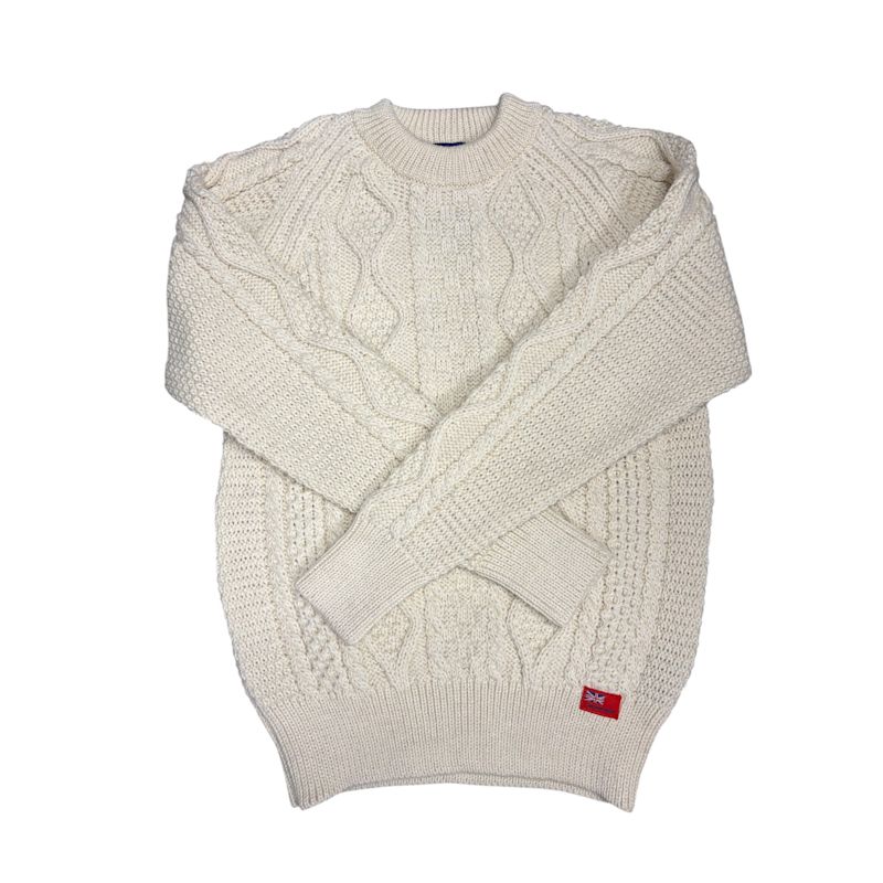Arthur Beale Aran Woollen Jumper | Arthur Beale | Wolf & Badger