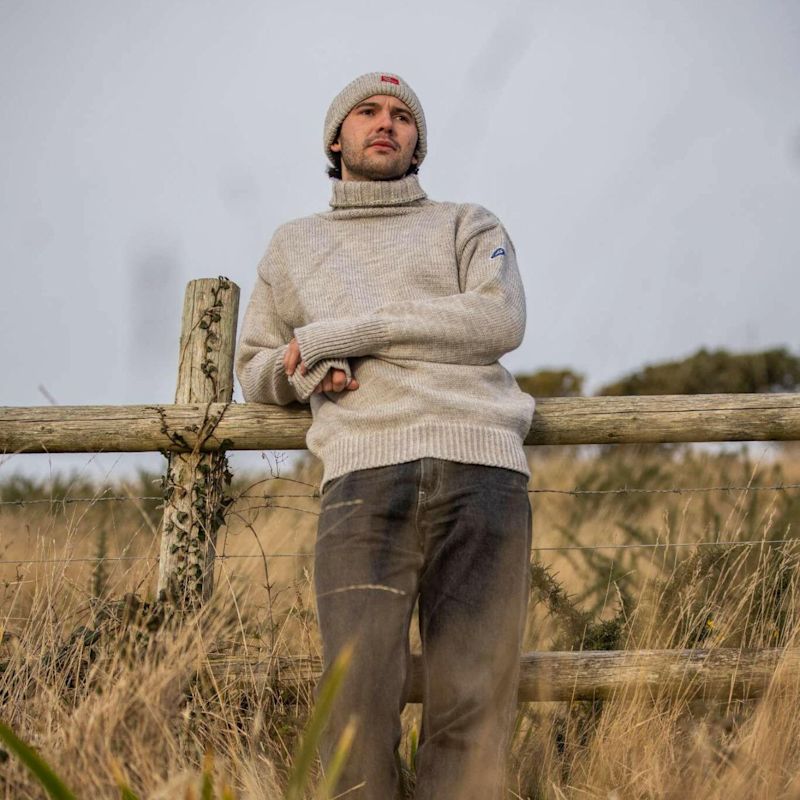 Arthur Beale Oiled Wool Beerenberg Pullover - Light Welsh Grey | Arthur ...
