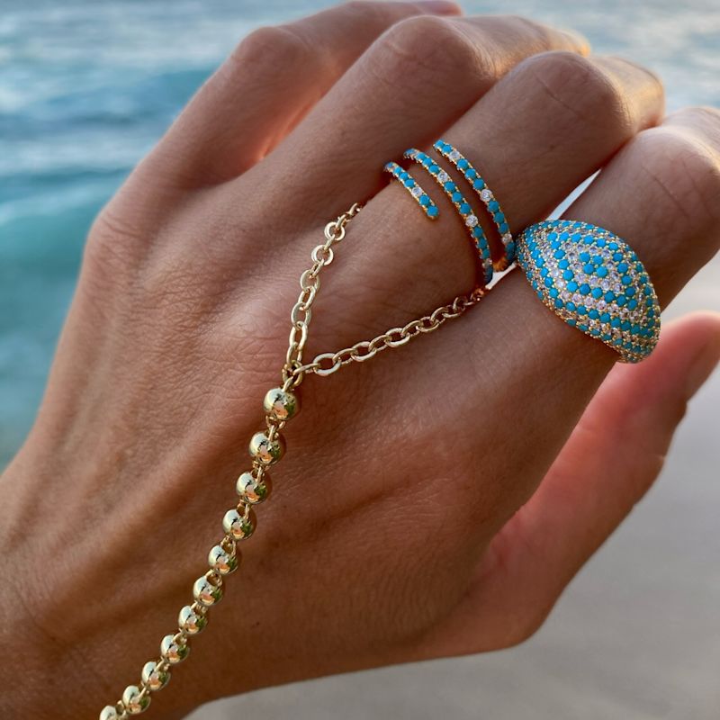 Axel Ring- Turquoise | NATIVE GEM | Wolf & Badger