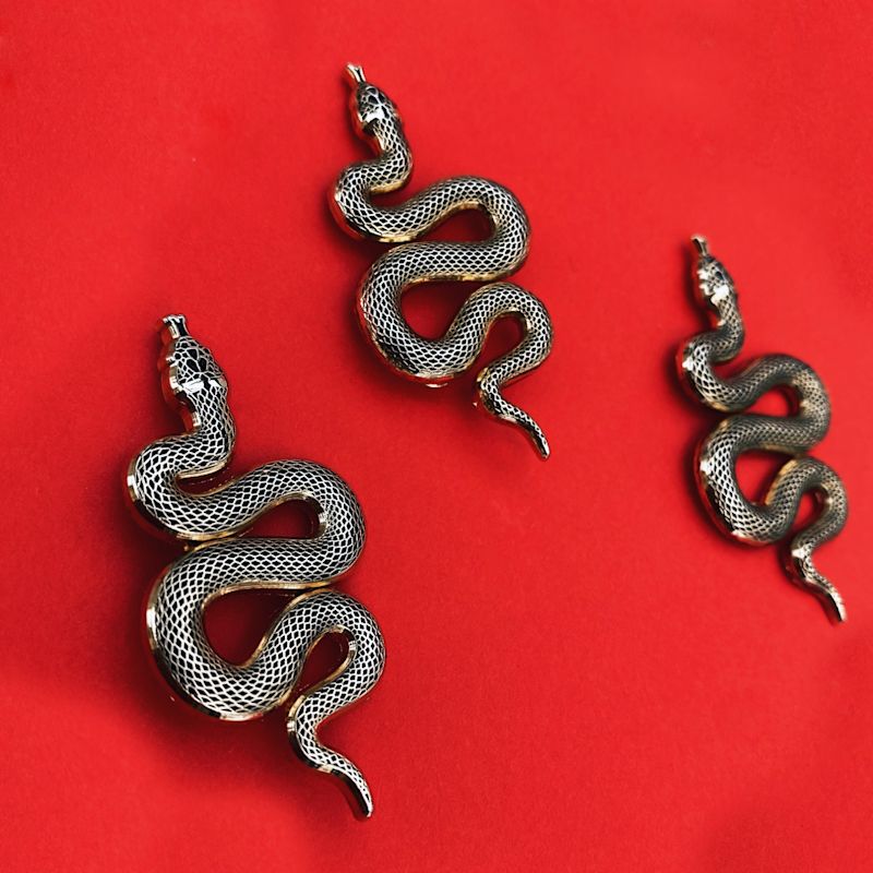 Golden Metal Pin Snake | Make Heads Turn | Wolf & Badger