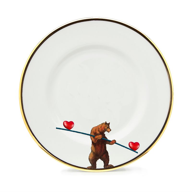 Balancing Love Bearing Love Dessert Plate | Melody Rose London | Wolf ...