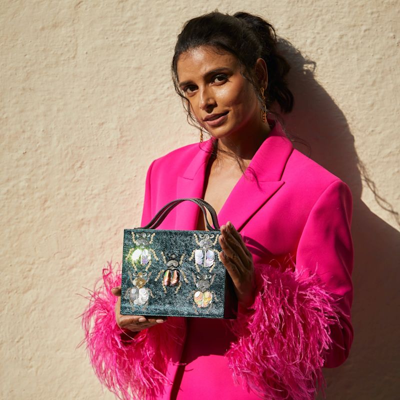 Bedazzled Beetle Briefcase Bag | Simitri | Wolf & Badger