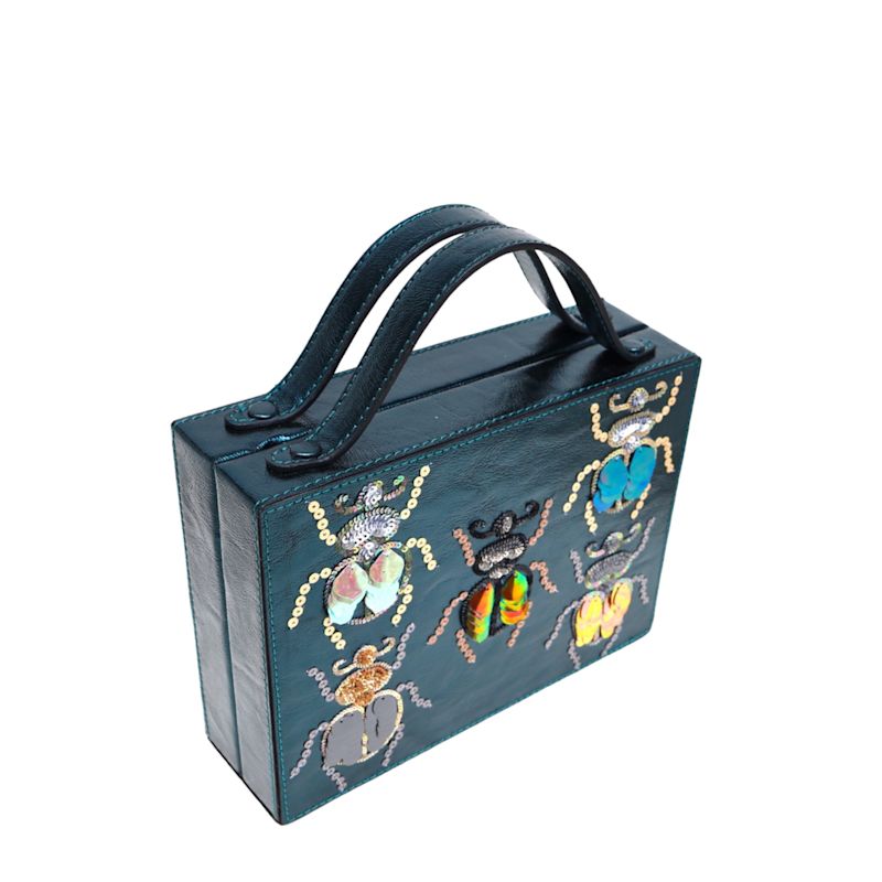 Bedazzled Beetle Briefcase Bag | Simitri | Wolf & Badger