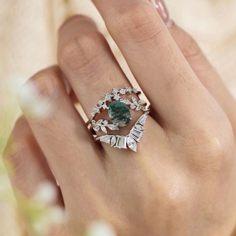 Starry Night Ring White Gold Vermeil | Azura Jewelry New York | Wolf ...