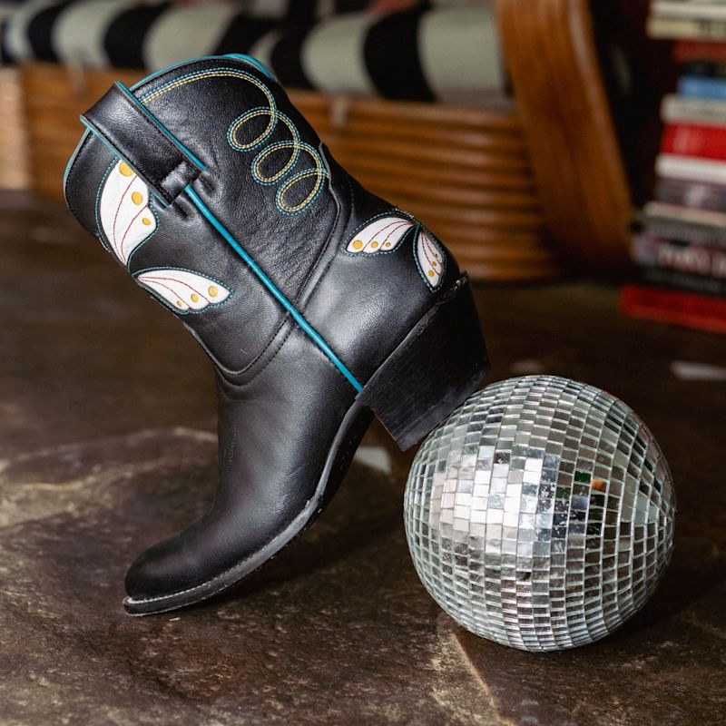 Black Butterfly Cowboy Boot | Fraulein Boot Company | Wolf & Badger