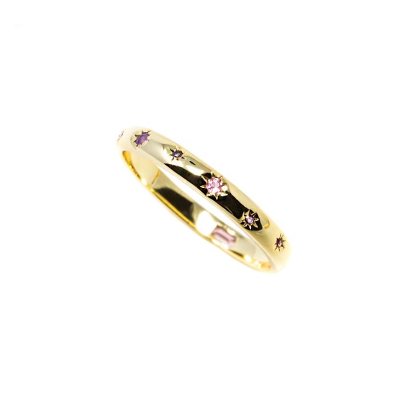 Scatter Band Both Sides Now Ring Dusk Edition Star Ring, Gold | NASI ...