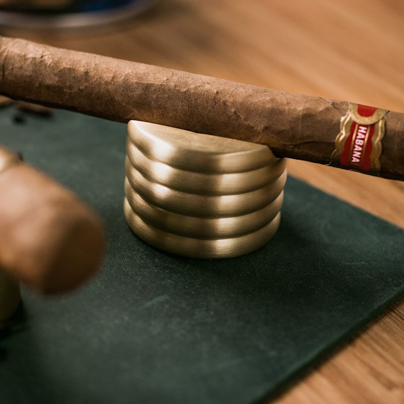 Brass Cylinder Cigar Stand | Roarcraft | Wolf & Badger