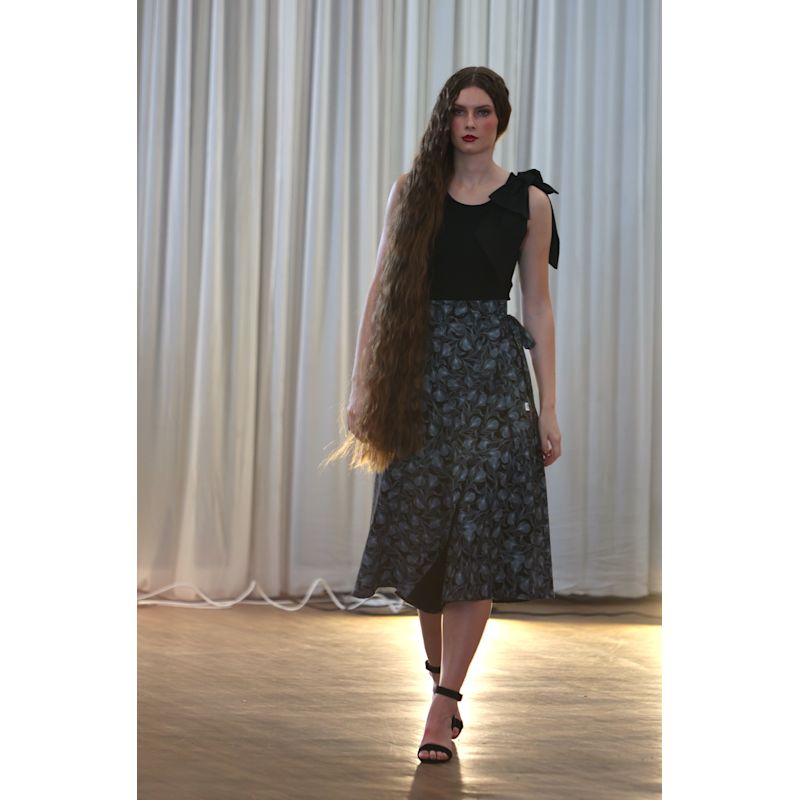 Brook Top With Bow In Black | Frock Tales | Wolf & Badger