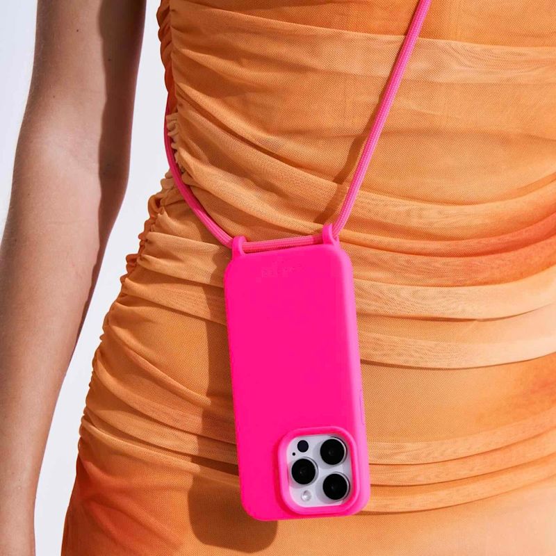 Cairo Phone Strap Set Neon Pink Magsafe | Cordée Cases | Wolf & Badger