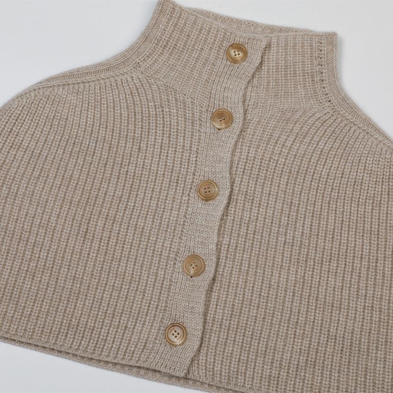 Callaite Pure Cashmere Angelina Mini Cape -Oatmeal | CALLAITE | Wolf ...