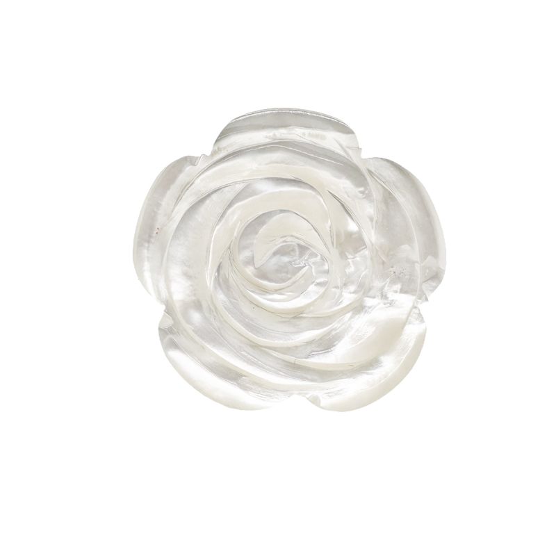 Camellia Flower Shaped Shell Brooch | Farra | Wolf & Badger