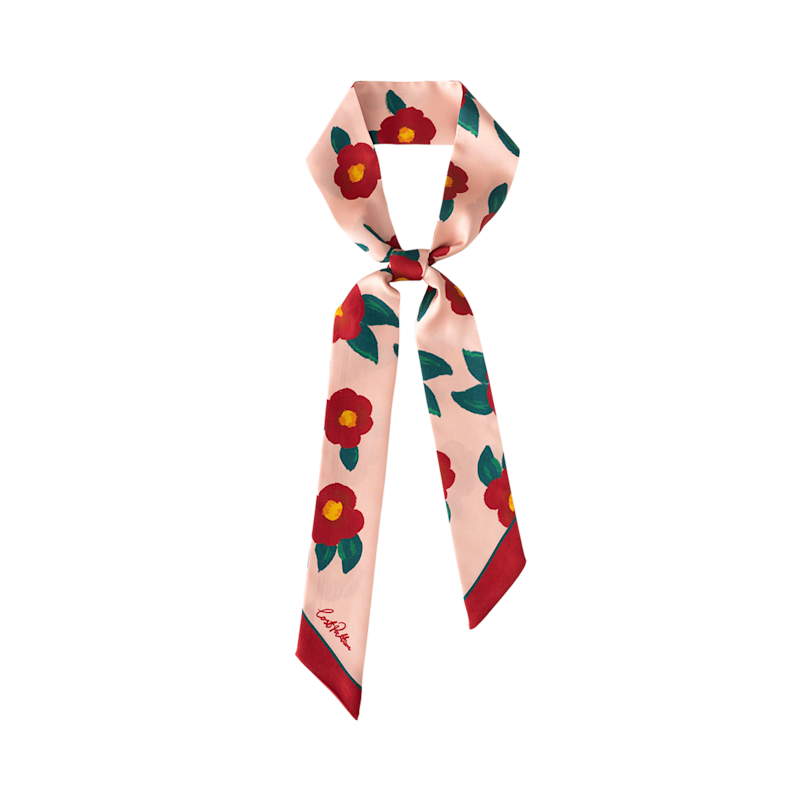 Camellia Silk Twill Neck Bow - Red & Pink | Lost Pattern NYC | Wolf ...