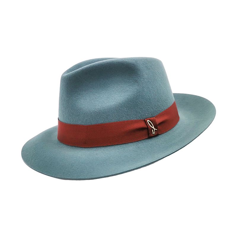 Light Blue Smooth Lapin Felt Drop Hat | Doria 1905 | Wolf & Badger