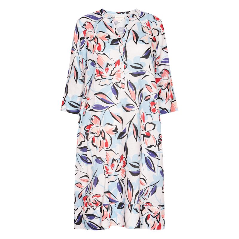 Capri Print Tunic Classic Dress Linen Multi | NoLoGo-chic | Wolf & Badger