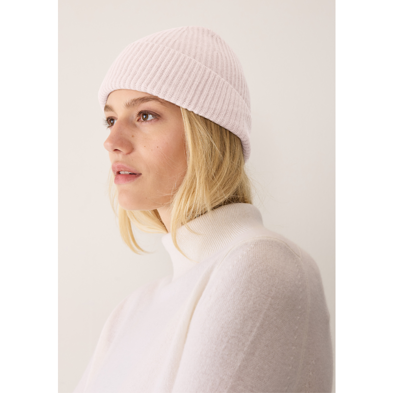 Cashmere Beanie In Sweet Ballet Pink | Loop Cashmere | Wolf & Badger