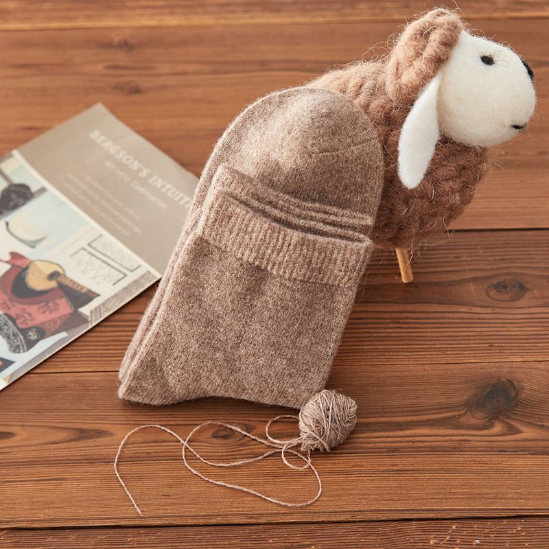 Cashmere Quarter-Length Socks Set Of Two - Meditating Lamb Collection ...