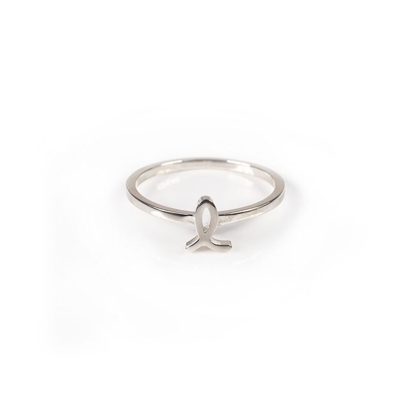 Alphabet Stacker Ring - Silver | Toolally | Wolf & Badger
