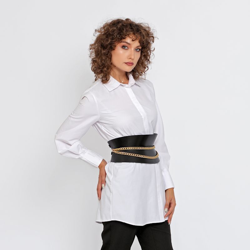 Chained Rounded Hourglass Belt | Haute Cuir | Wolf & Badger