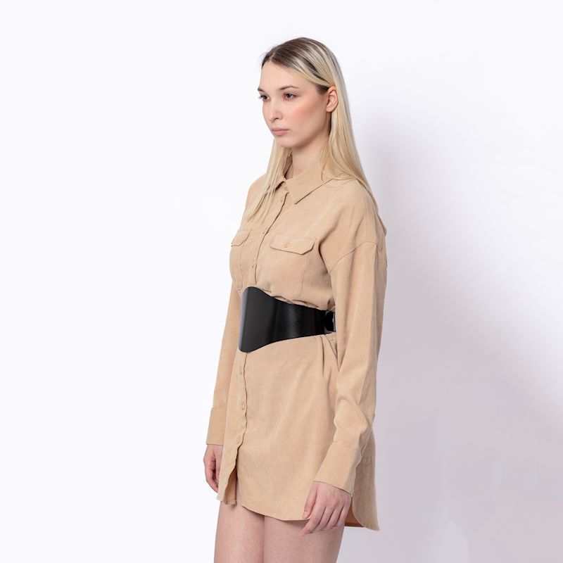 Cleope Wide Leather Belt | Haute Cuir | Wolf & Badger