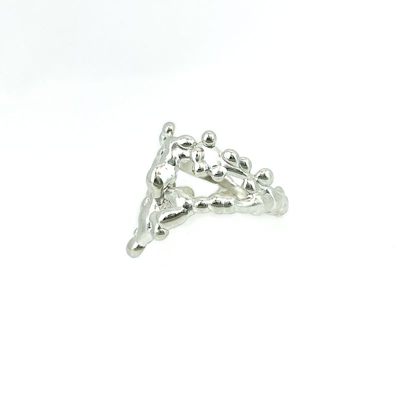 Cluster Ring Number Three | Sterling Silver | Karen Kriegel | Wolf & Badger