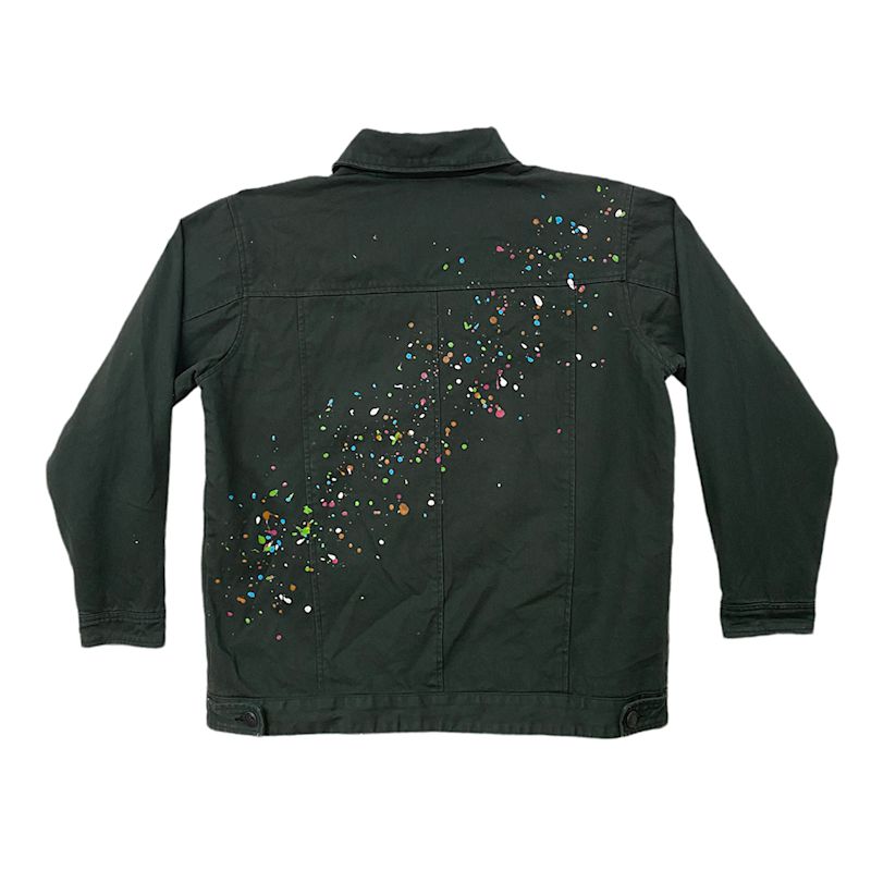 Color Palette Raw Denim Dark Green Multispots Jacket C Five ...