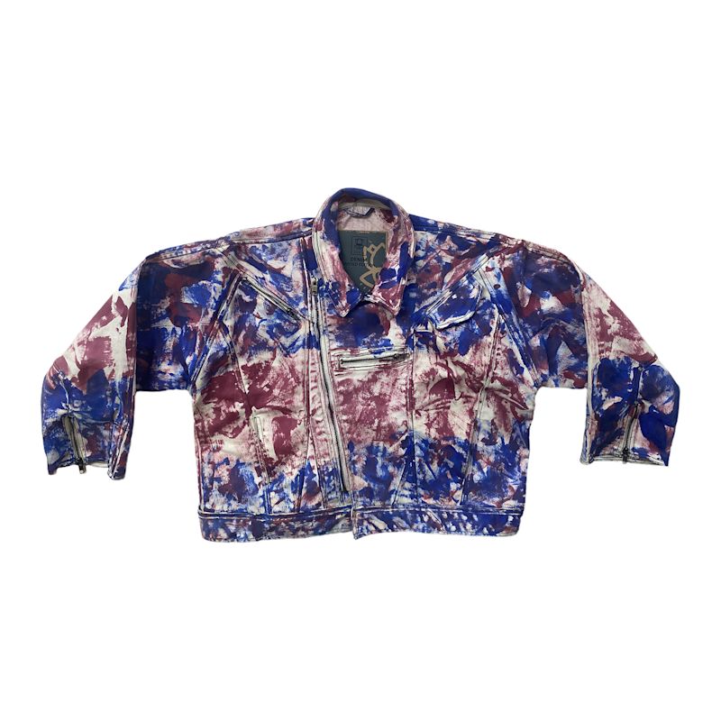 Color Palette Raw Denim Multicolor Jacket G One | ZastaStudio | Wolf ...