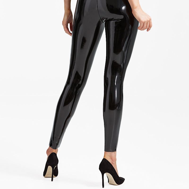 Commando Patent Faux Leather Control Smoothing Legging, Black, SLG25 ...