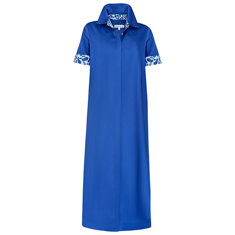 Conty Azure Satin With Printed Combo Short Sleeve Length Missy Fit Maxi ...