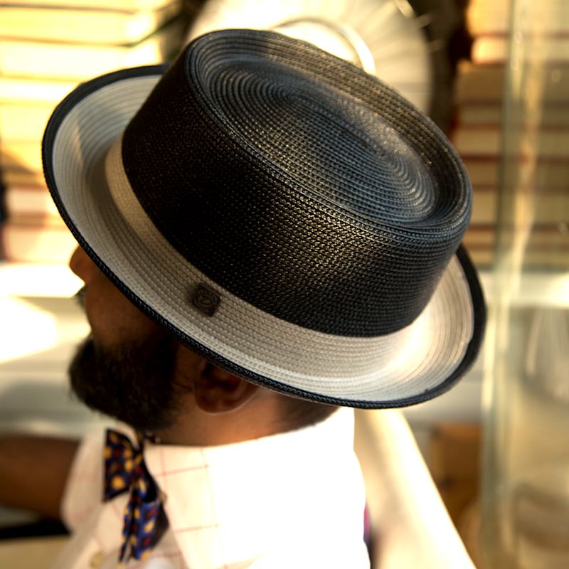 Dasmarce Bobby Retro Short Brim Summer Porkpie – Carbon | Dasmarca Hats ...