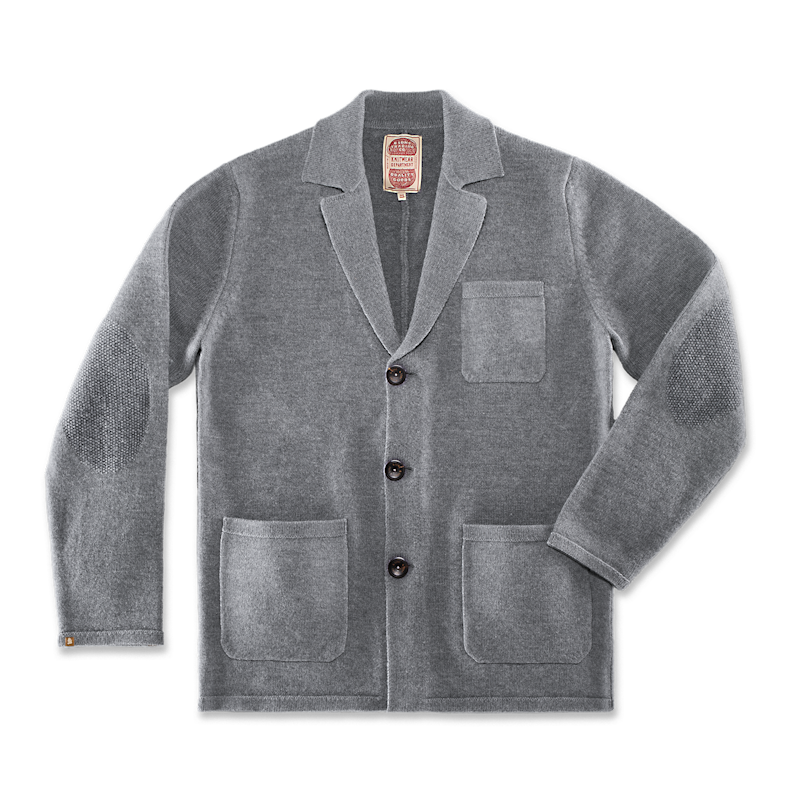 Denton Merino Wool Blazer Grey Marl | &SONS Trading Co | Wolf & Badger