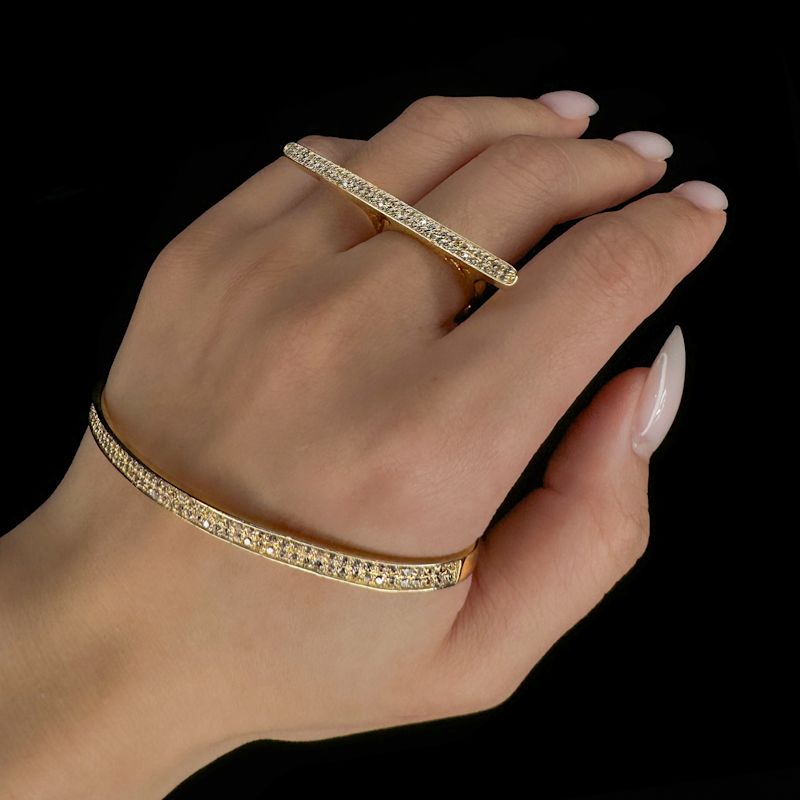 Destiny Ring With Man Made White Cz Diamond Stimulant In Sterling ...
