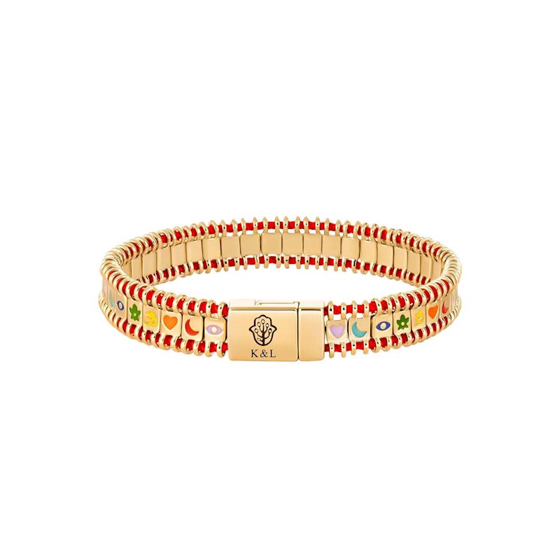 Divine Prism - Red String Tennis Bracelet | Karma and Luck | Wolf & Badger