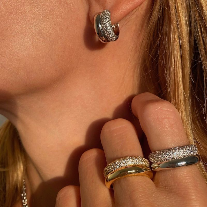 Double Donut Ring- Duo Mixed Metal | NATIVE GEM | Wolf & Badger