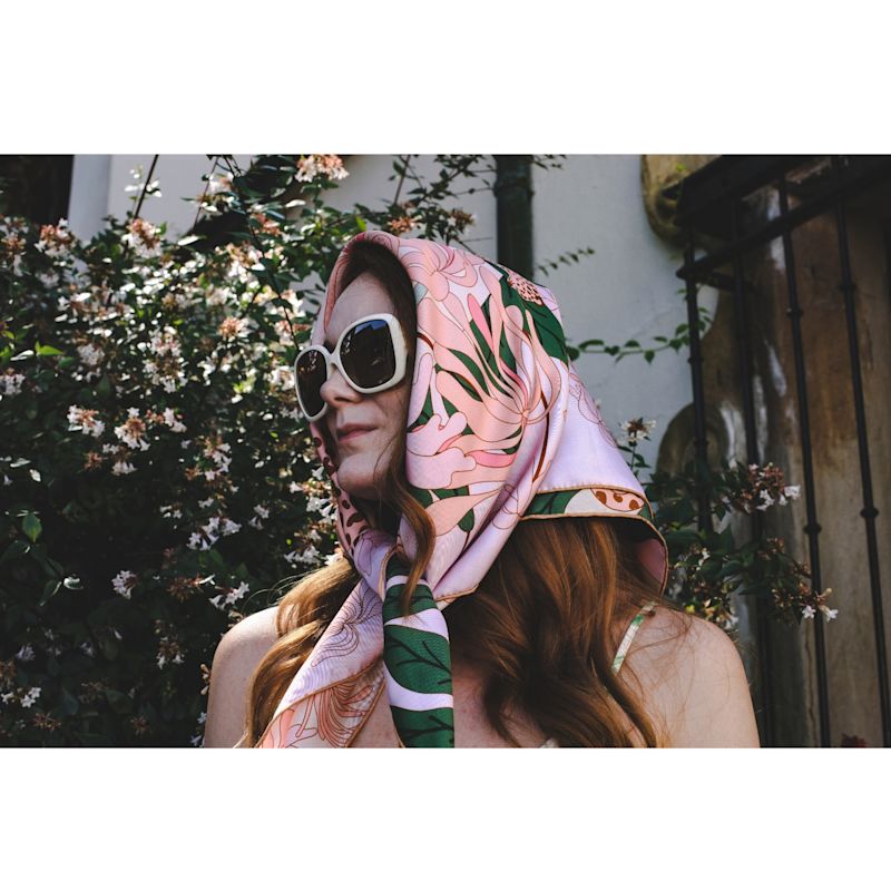 Double Sided Silk Scarf Of Jungle Gathering | Jessie Zhao New York ...