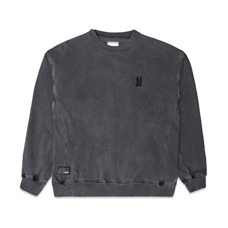 Duke Crew - Faded Black | COMUNE | Wolf & Badger
