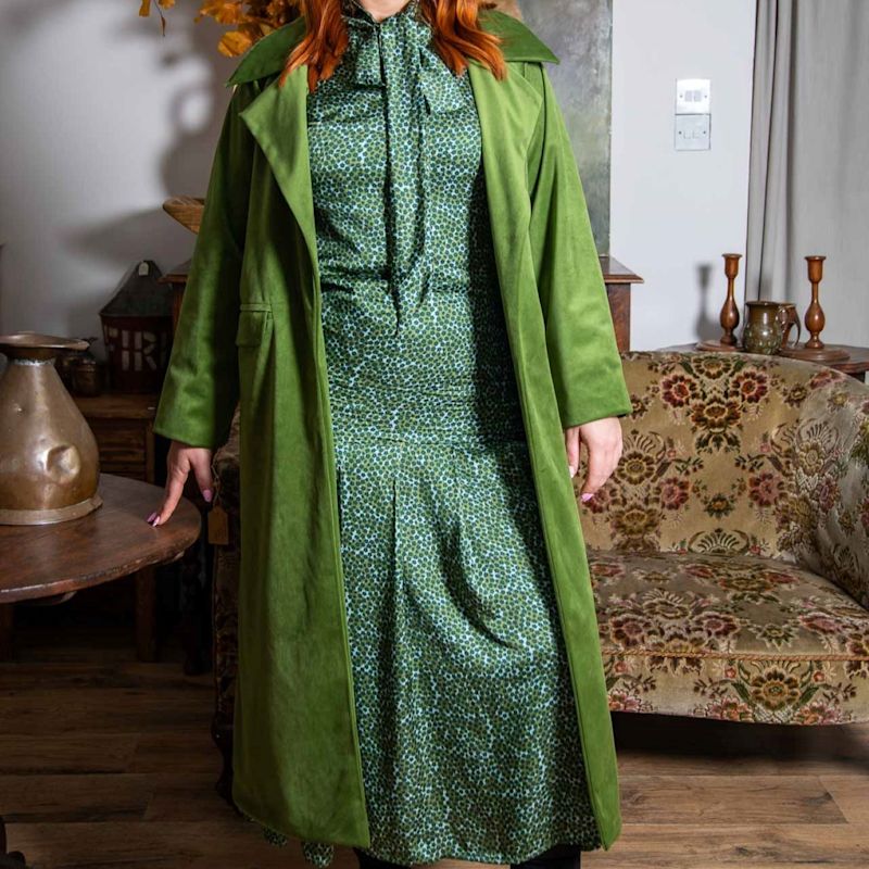 Elizabeth Green Flowers Print Dress | NUMBAT | Wolf & Badger