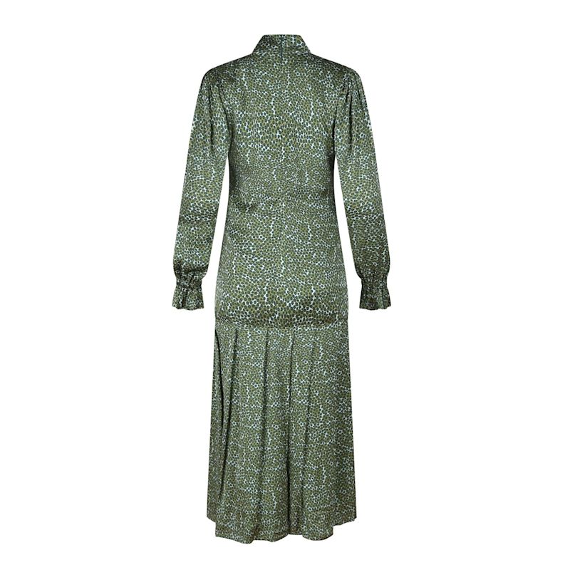 Elizabeth Green Flowers Print Dress | NUMBAT | Wolf & Badger