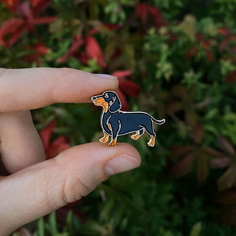 Enamel Pin Dachshund | Make Heads Turn | Wolf & Badger