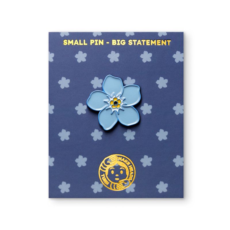 Enamel Pin Forget Me Not Flower | Make Heads Turn | Wolf & Badger
