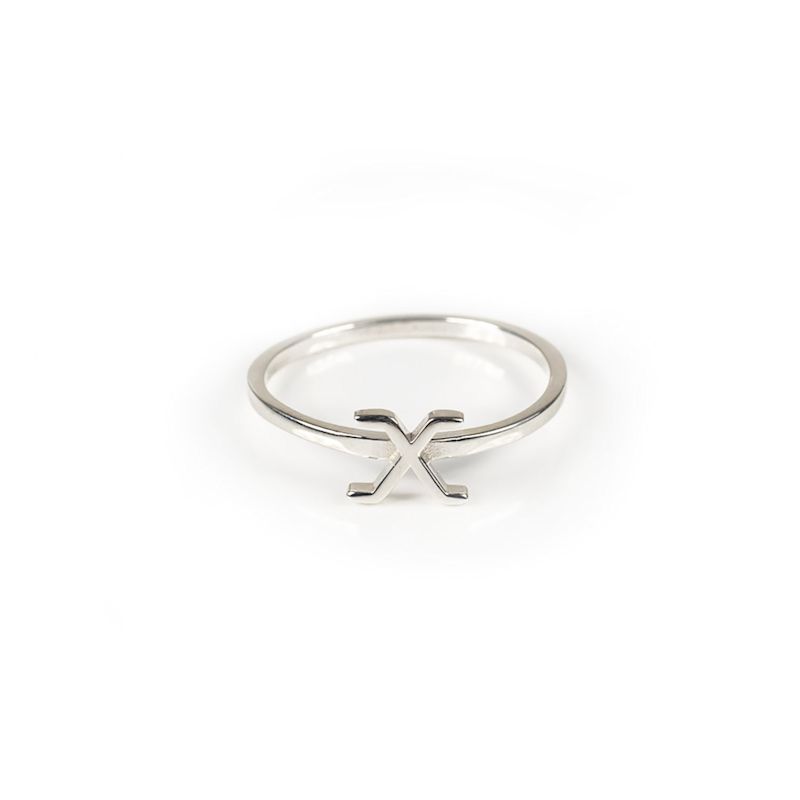 Alphabet Stacker Ring - Silver | Toolally | Wolf & Badger
