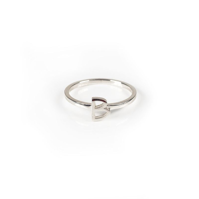 Alphabet Stacker Ring - Silver | Toolally | Wolf & Badger