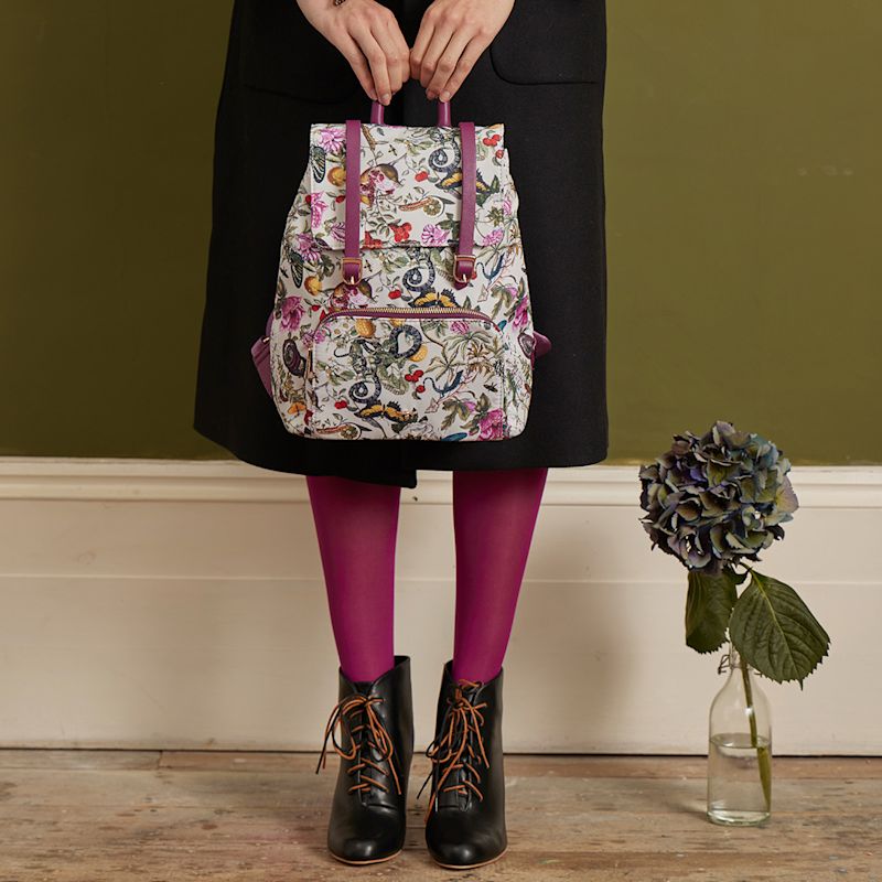 Fable England X Natural History Museum Floral Engravings Small Plum ...