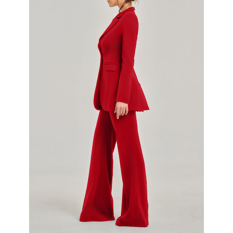 Fierce Red Classic Timeless Power Suit | Tia Dorraine | Wolf & Badger