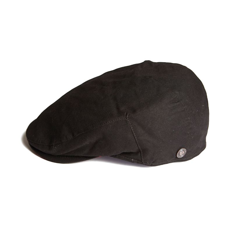 Finley Black Italian Waterproof Cap | Dasmarca Hats | Wolf & Badger
