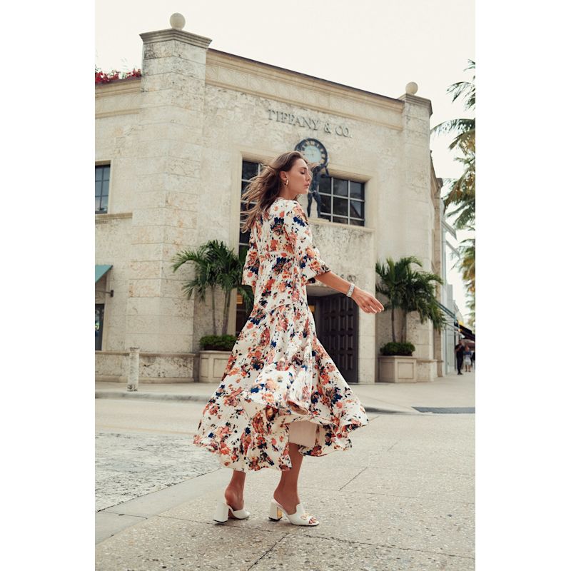 Floral Piping Detail Dress | PROFILE NYC | Wolf & Badger