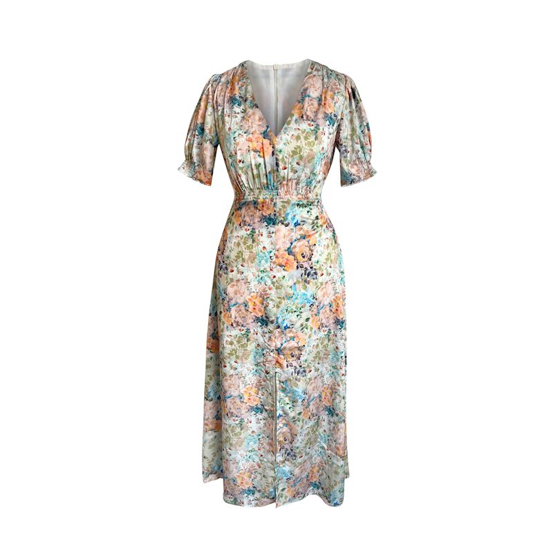 Floral Spring Summer Luxury Chelsea Dress | TOMA | Wolf & Badger