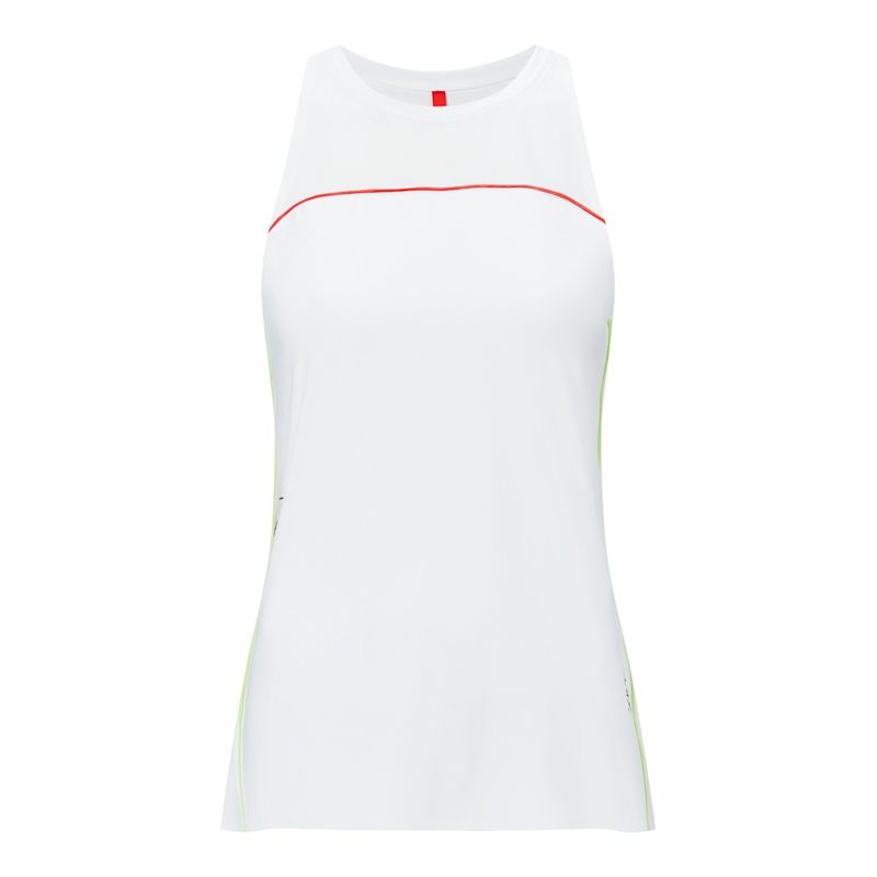 Flux White Performance Tank | XRT | Wolf & Badger