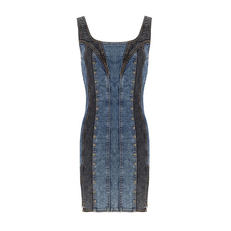 Free Heaven Two Color Denim Dress | PCFG | Wolf & Badger